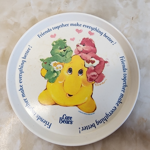 Care Bears | Kitchen | Vintage 98s Care Bears Friendship Plate With ...